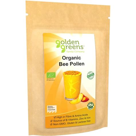 Golden Greens Organic Bee Pollen Large 200g