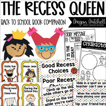 The Recess Queen Printable And Digital Activities Picstank
