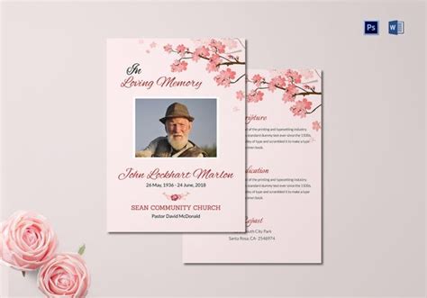 Church Funeral Resolution Template In Adobe Photoshop Microsoft Word