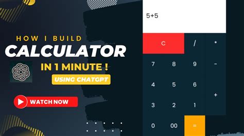 Building A Calculator With Chatgpt In Html Css Javascript A Step By