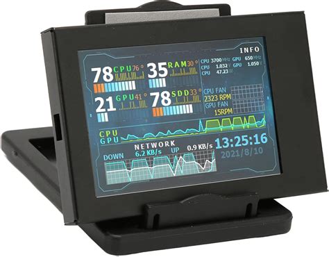 Inch Computer Temp Monitor Mini IPS USB Screen Support Horizontal Vertical Screen Switching