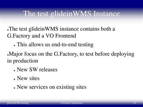 Glidein Factory Operations Ppt Download