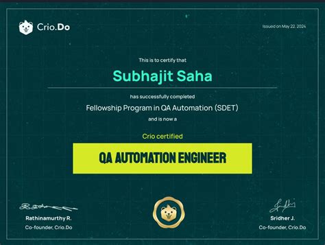 Subhajit Saha On Linkedin Qa Automation 10 Comments