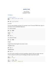 week two assignment.docx - week two Iwuji Ugochi January 21 2021 5 R Objects 5.1 Atomic Vectors ...