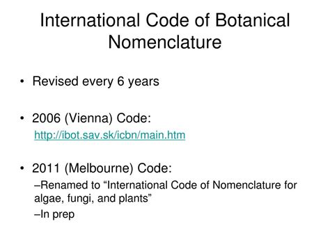 PPT Botanical Nomenclature PowerPoint Presentation Free Download ID 4400110