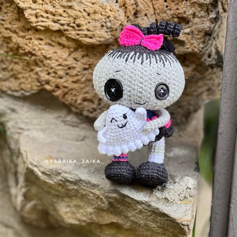 Halloween Doll And Ghost Crochet Pattern Printable Pdf Amigurumi