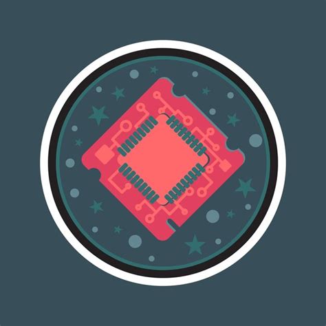 Premium Vector Computer Processor Chip Symbol Of Programmer Hard Work System Administrator