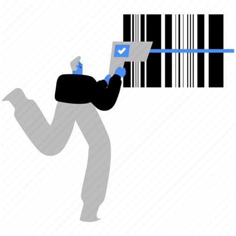 Shopping E Commerce Bar Code Scanner Scan Illustration Download On Iconfinder