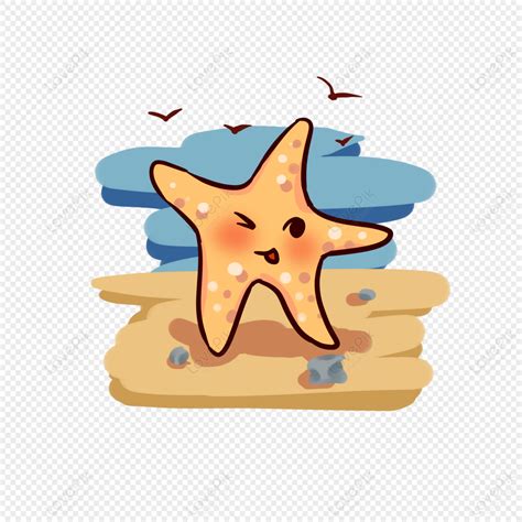 만화 불가사리 그림 Png 일러스트 무료 다운로드 Lovepik