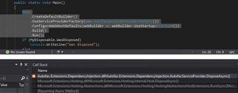 The Hostbuilder Holds On To Autofacs Root Iserviceprovider Which