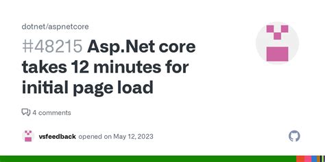 Asp Net Core Takes Minutes For Initial Page Load Issue Dotnet Aspnetcore GitHub