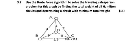 Solved 32 ﻿use The Brute Force Algorithm To Solve The