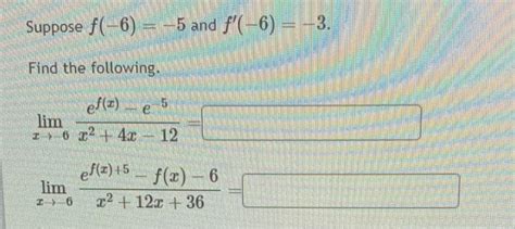 Solved Suppose F And F Find The Following Chegg Com