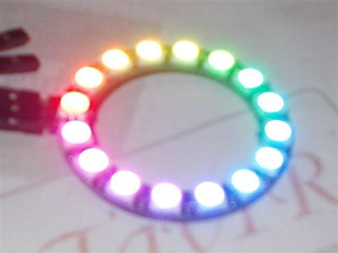 neopixel gyűrű rgb led sor 16x rgb led ws2812 tavir webshop