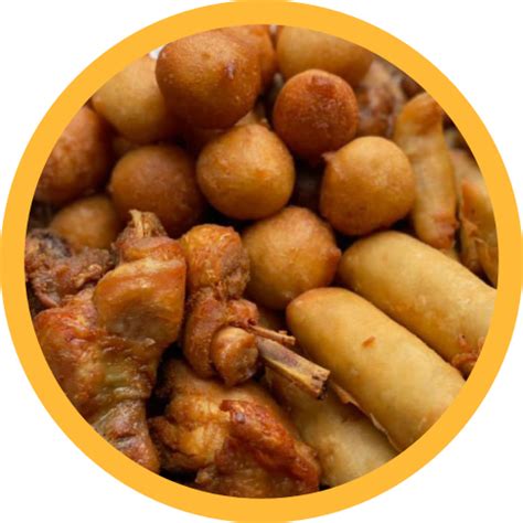 Tray Of Small Chops Half The Seasoned Finger