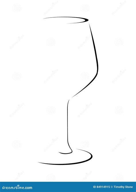 Abstract Stylized Wineglass Stock Illustration Illustration Of Spirit