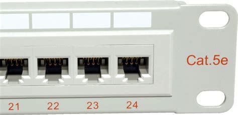 Patch Panel UTP Cat E Porturi Gri Roline