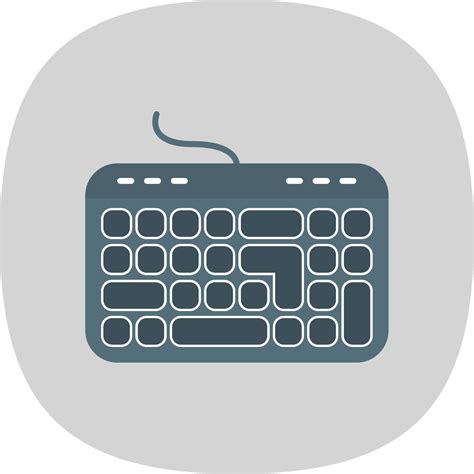 Keyboard Flat Curve Icon 39239590 Vector Art At Vecteezy