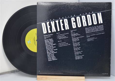 Dexter Gordon Ballad Album Vinyl Record Album Lp Joes Albums