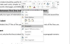 How To Indent Second Line In Word Enjoytechlife