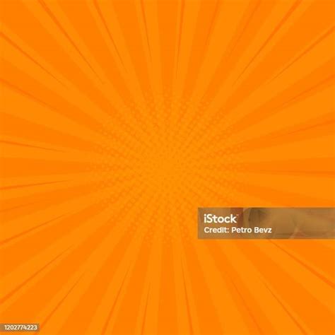 하프 톤 코너와 만화 오렌지 복고풍 배경입니다 여름 을 배경으로 합니다 만화 책 포스터 광고 디자인에 대한 복고풍 팝 아트