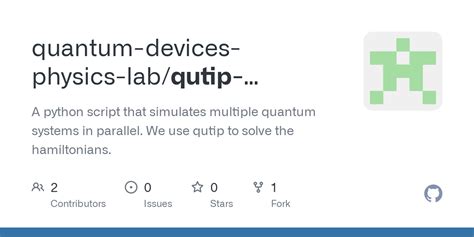 Github Quantum Devices Physics Labqutip Parallel Simulator A Python