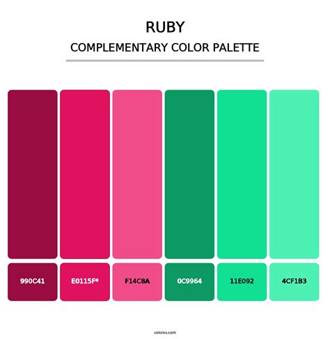 Ruby Color Palettes