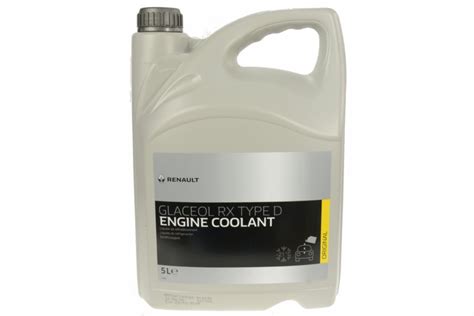 PŁYN CHŁODNICZY RENAULT DACIA GLACEOL RX TYPE D TYPE E LDR 5L - Płyny ...