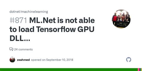 ML Net Is Not Able To Load Tensorflow GPU DLL Issue Dotnet Machinelearning GitHub