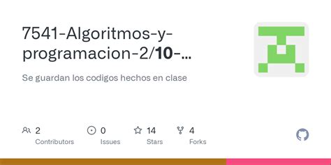 GitHub Algoritmos Y Programacion Clases Se Guardan Los Codigos Hechos En Clase