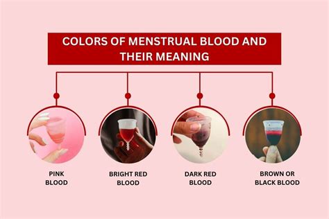 Examples Of Different Colors Of Menstrual Blood What It Means The