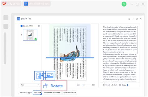 Wps Image To Text Converter Extract Text From Image