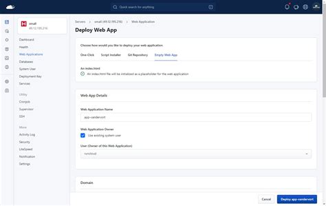 installing laravel on runcloud runcloud docs