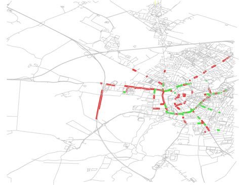 7 Roads Included In The Coverage Map Generated By Density Dependent