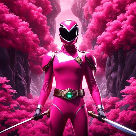 Pink Finch Power Ranger 1958 Ai Generated Artwork Nightcafe Creator