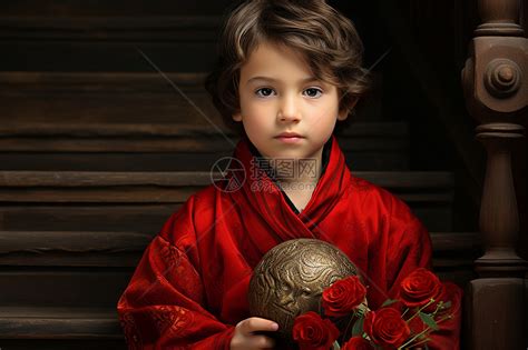 红衣男孩高清图片下载 正版图片600849464 摄图网