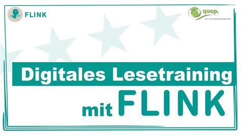 Neu Lesetraining Und Leseförderung Mit Flink Youtube