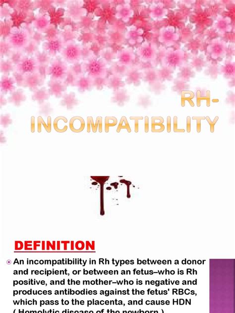 Rh Incompatibility Pdf Human Reproduction Clinical Medicine