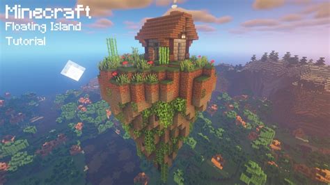 Minecraft How To Build A Floating Island Floating Island Tutorial Youtube