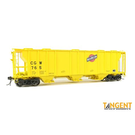 Tangent Ho Ps2 3215 Covered Hopper Chicago Great Western Zito Yellow