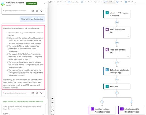 Azure Logic Apps Standard Introducing The Workflow Assistant Ai