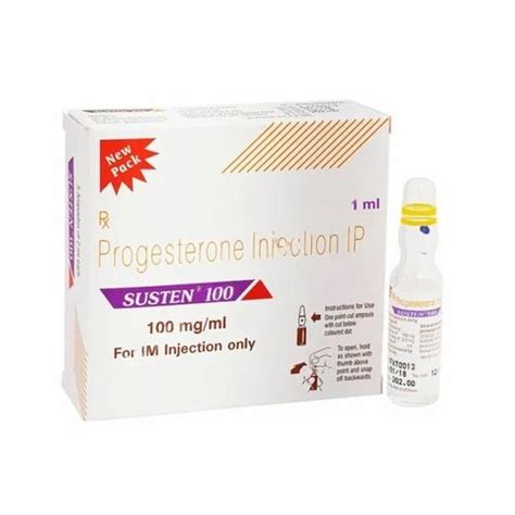 100mg200mg Allopathic Progesterone Injection Ip Susten 100