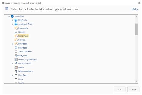 Dynamic Content Junglemail Documentation