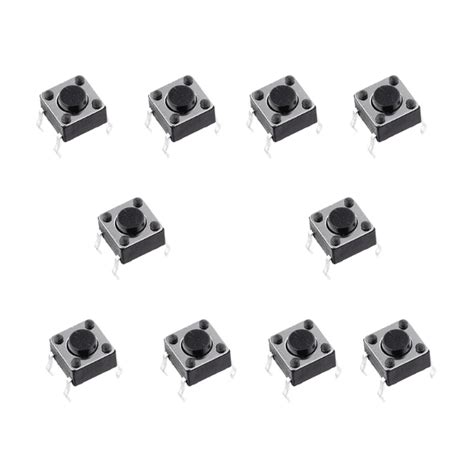 12x12x7 3mm Tactile Mini Push Button Switch Robocraze
