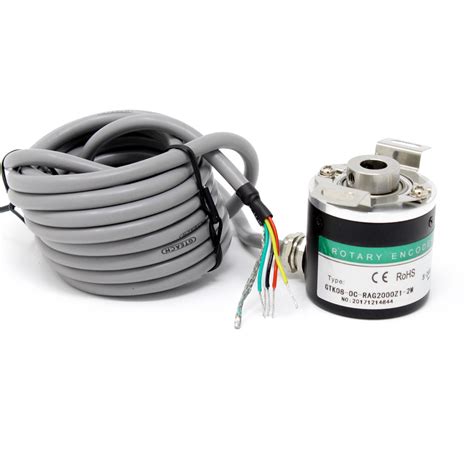 Buy Zkp3808 2000 Ppr Hollow Shaft Abz 3 Phase 5 24v Incremental Photoelectric Rotary Encoder At