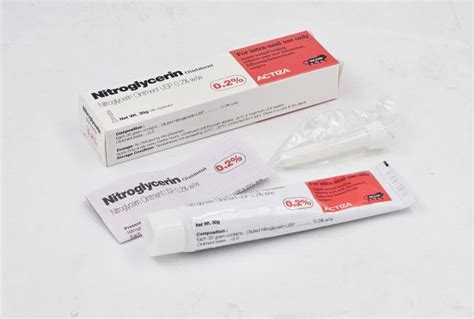 Nitroglycerin Cream Manufacturer And Supplier Actiza
