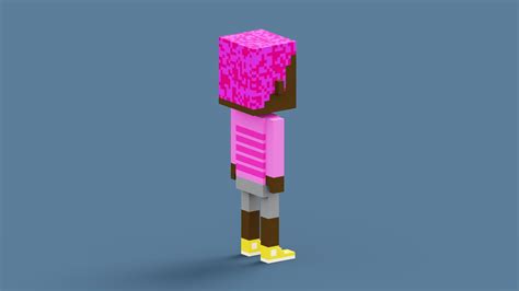 D NFT Voxel Character Model TurboSquid