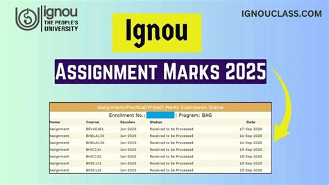 Comprehensive Guide To Ignou Assignment Marks Everything You Should Know 2025 Ignou Class