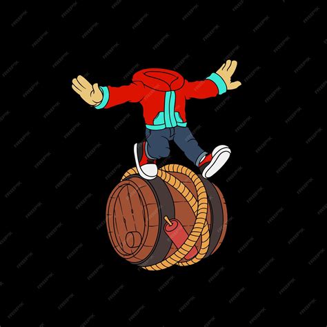 Linguagem Corporal Personagem De Desenho Animado Mascote Vintage Vector Vetor Premium