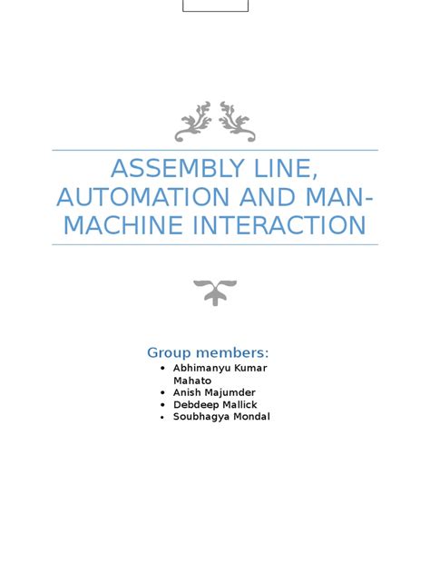 assembly line automation mmi synopsis pdf automation systems